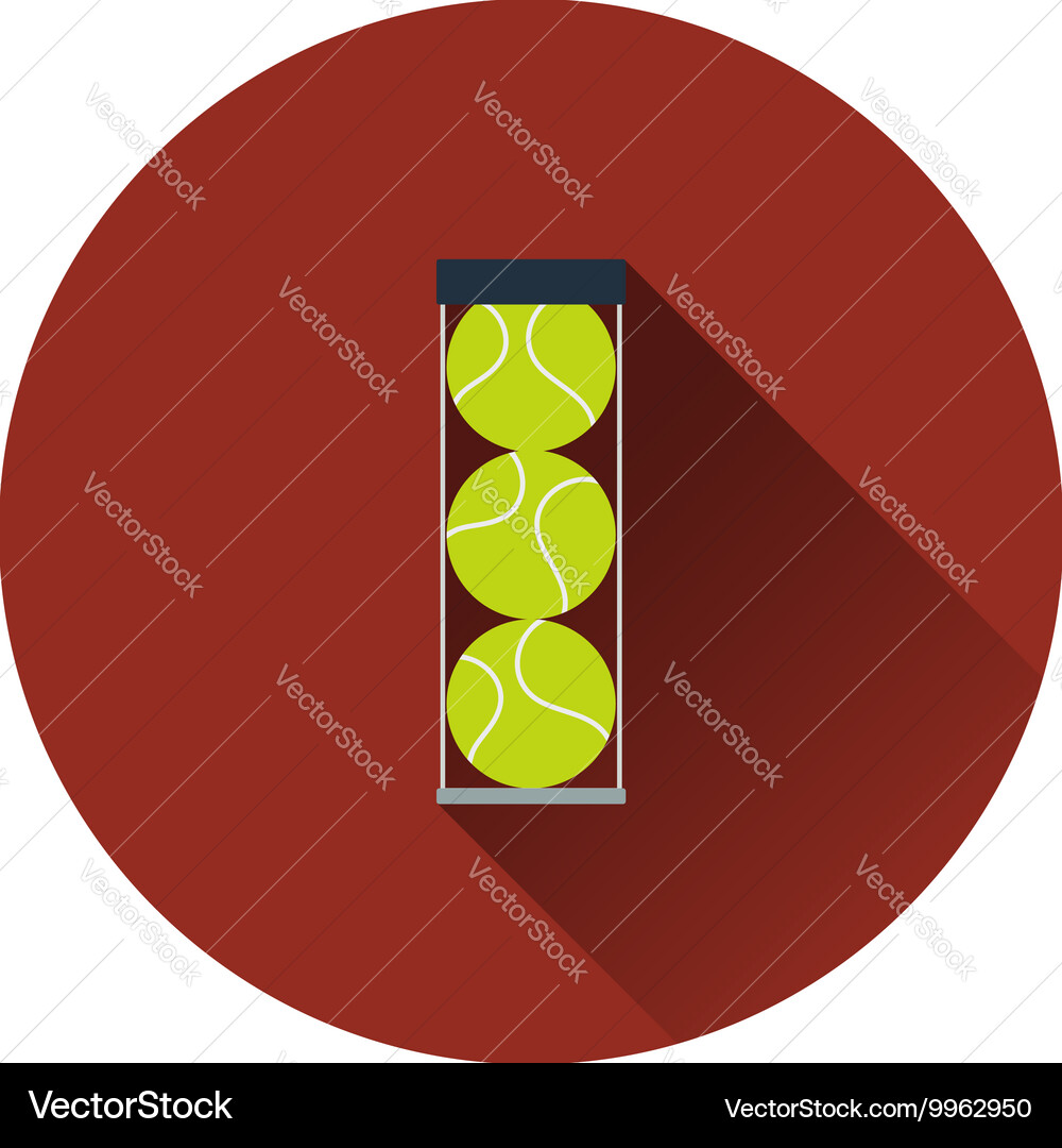 Tennisball Container Ikone Lizenzfreies Vektorbild