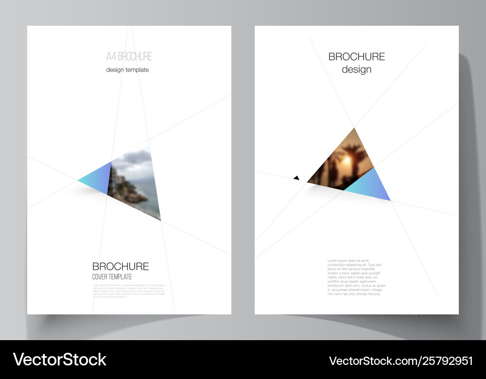 Layout a4 format modern cover Royalty Free Vector Image