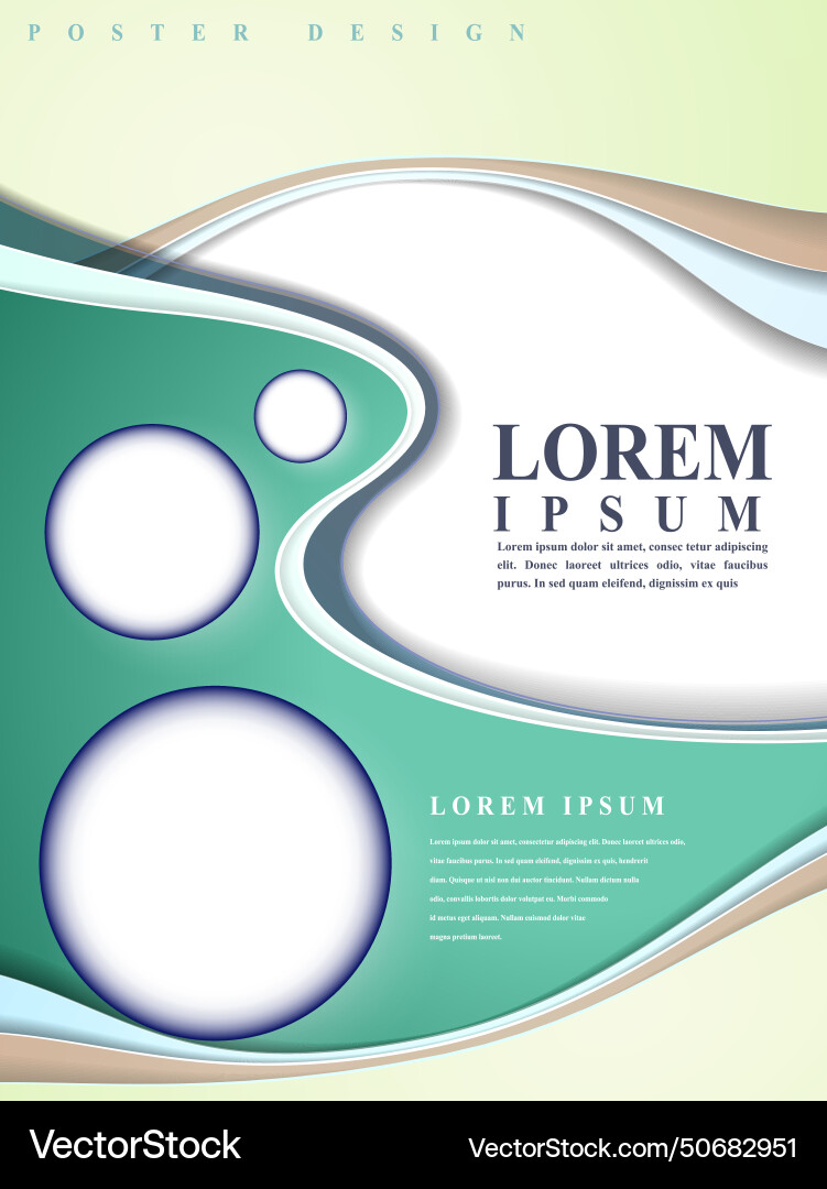 Modern poster template design Royalty Free Vector Image