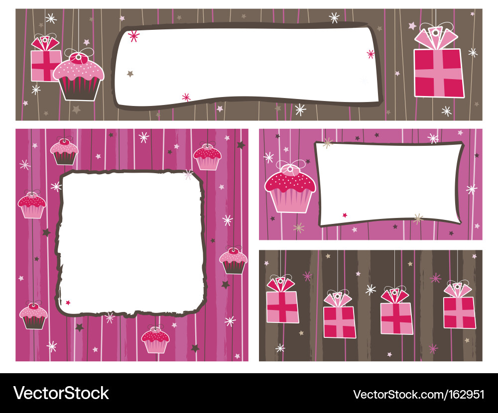 Party banners and frames Royalty Free Vector Image