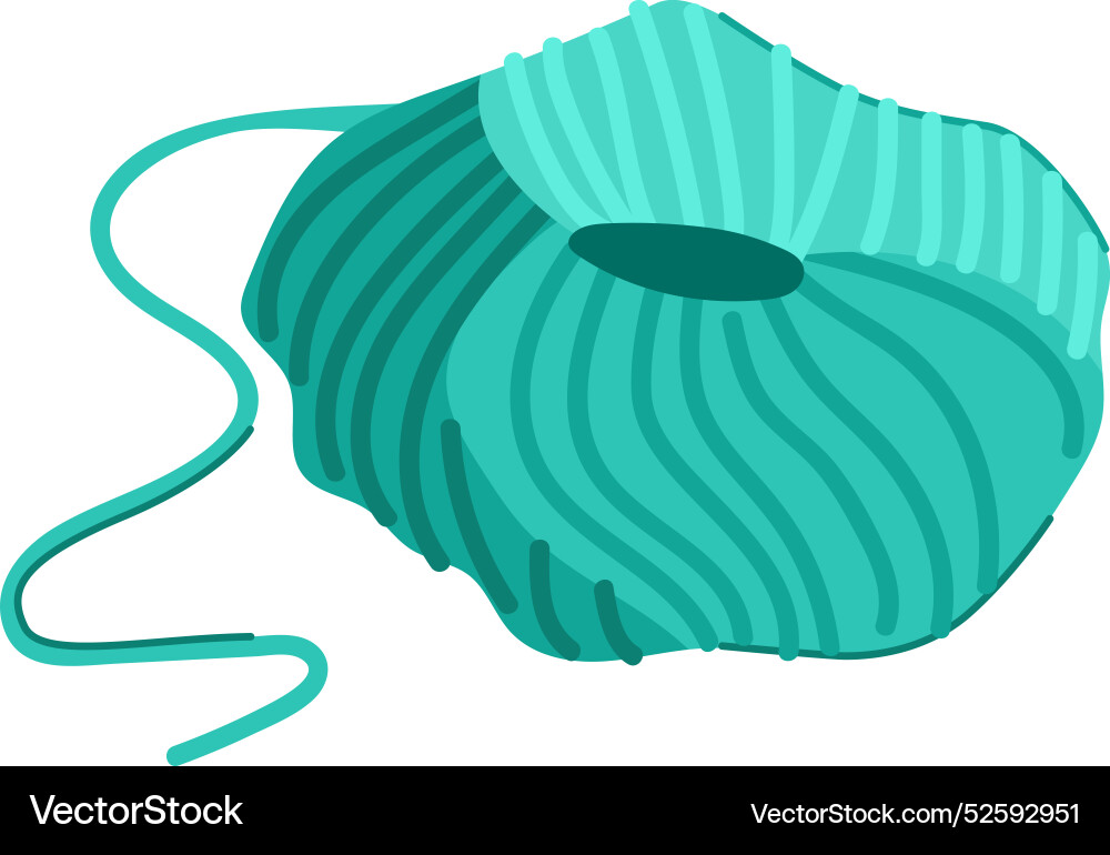 Woolen ball yarn cartoon Royalty Free Vector Image