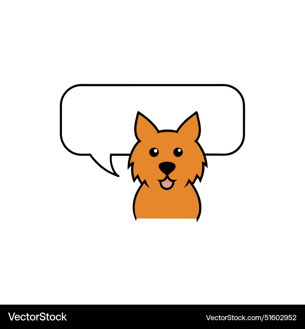 Australian terrier dog speaks icon Royalty Free Vector Image