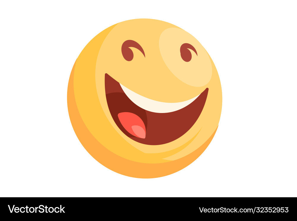 Happy smiley emotion Royalty Free Vector Image