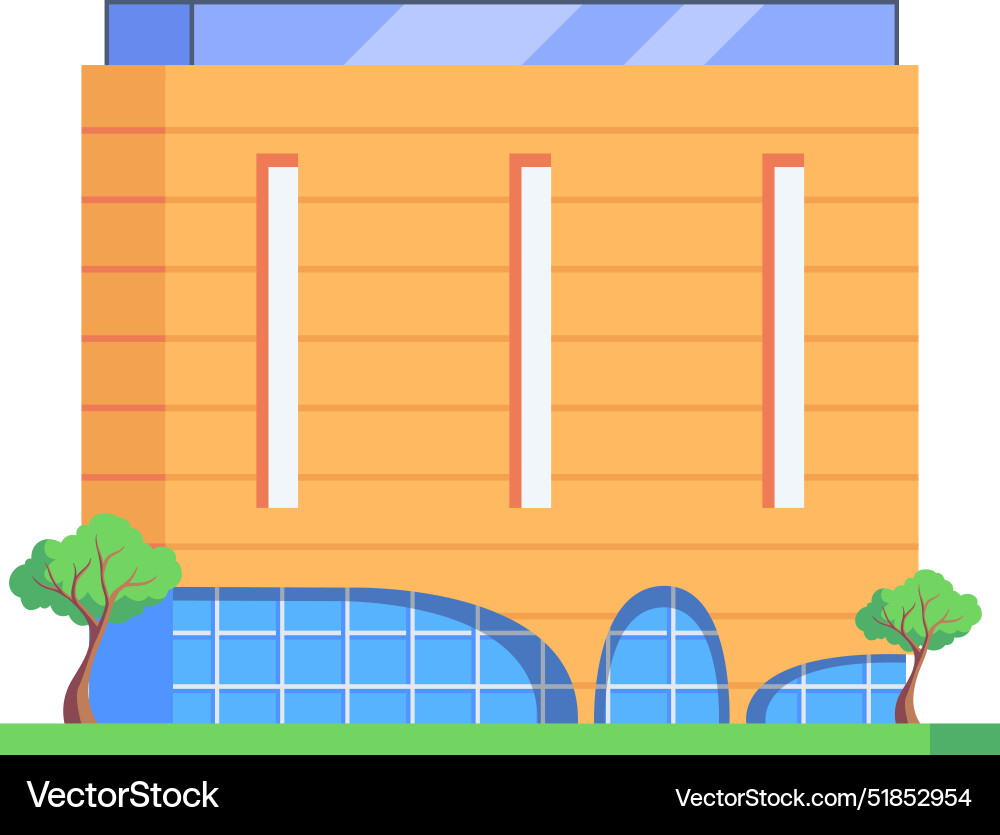 Webget this isometric icon of retail mart Vector Image