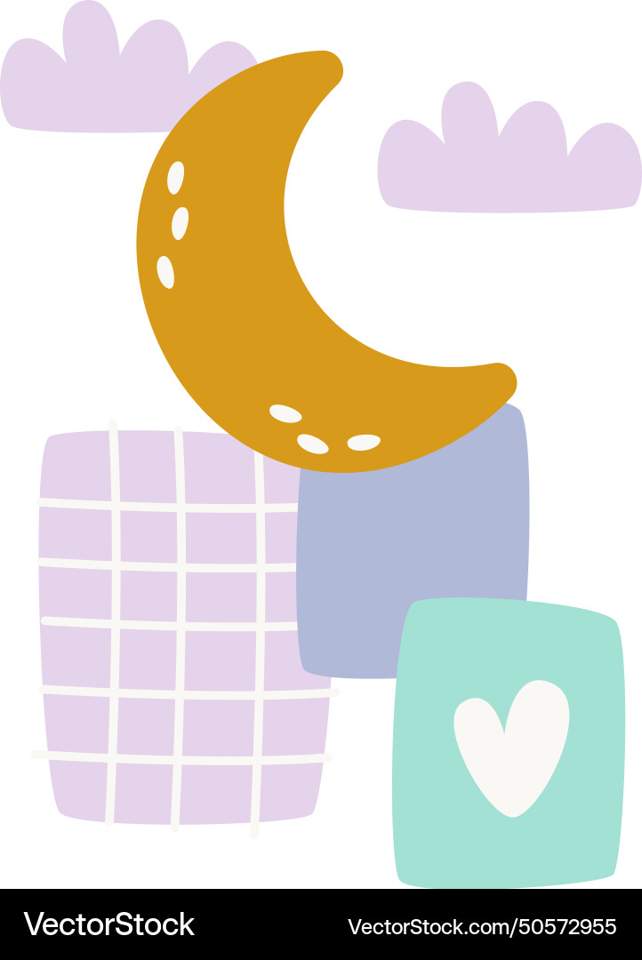 Abstract moon pattern Royalty Free Vector Image