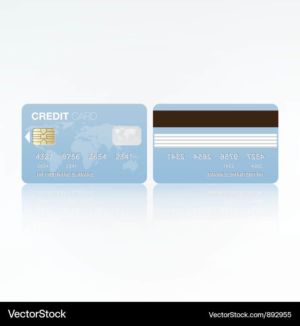 Bank card Royalty Free Vector Image - VectorStock