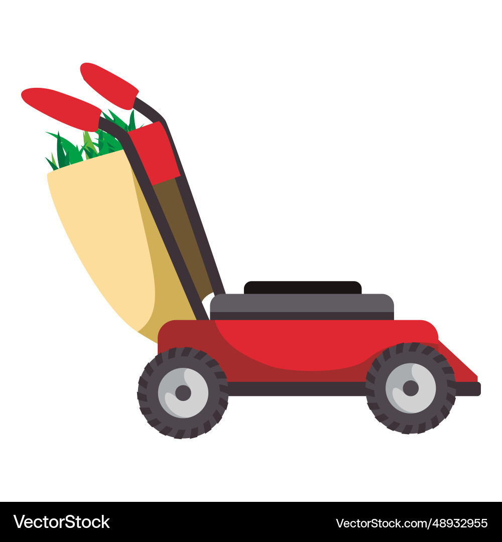 Mower cartoon Royalty Free Vector Image - VectorStock