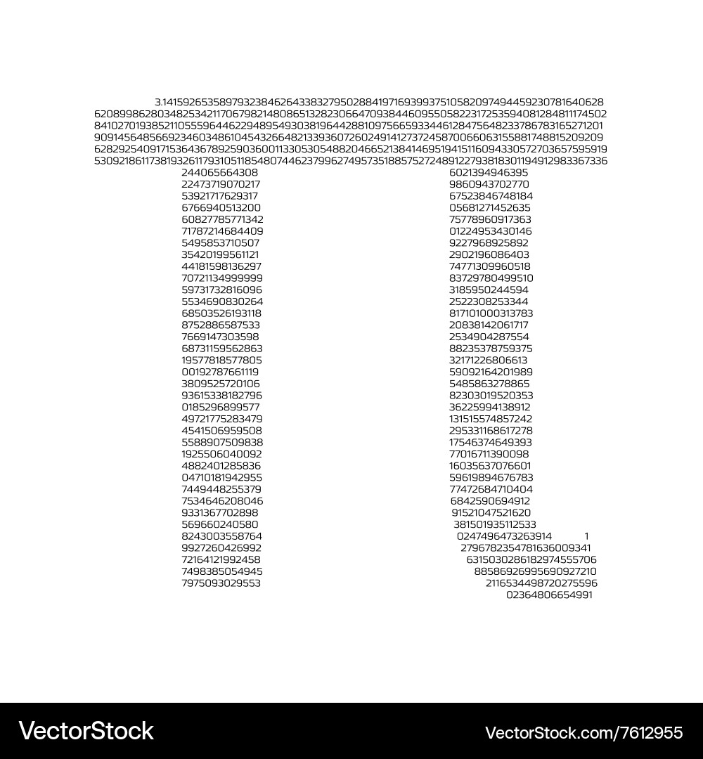 Pi day poster Royalty Free Vector Image - VectorStock