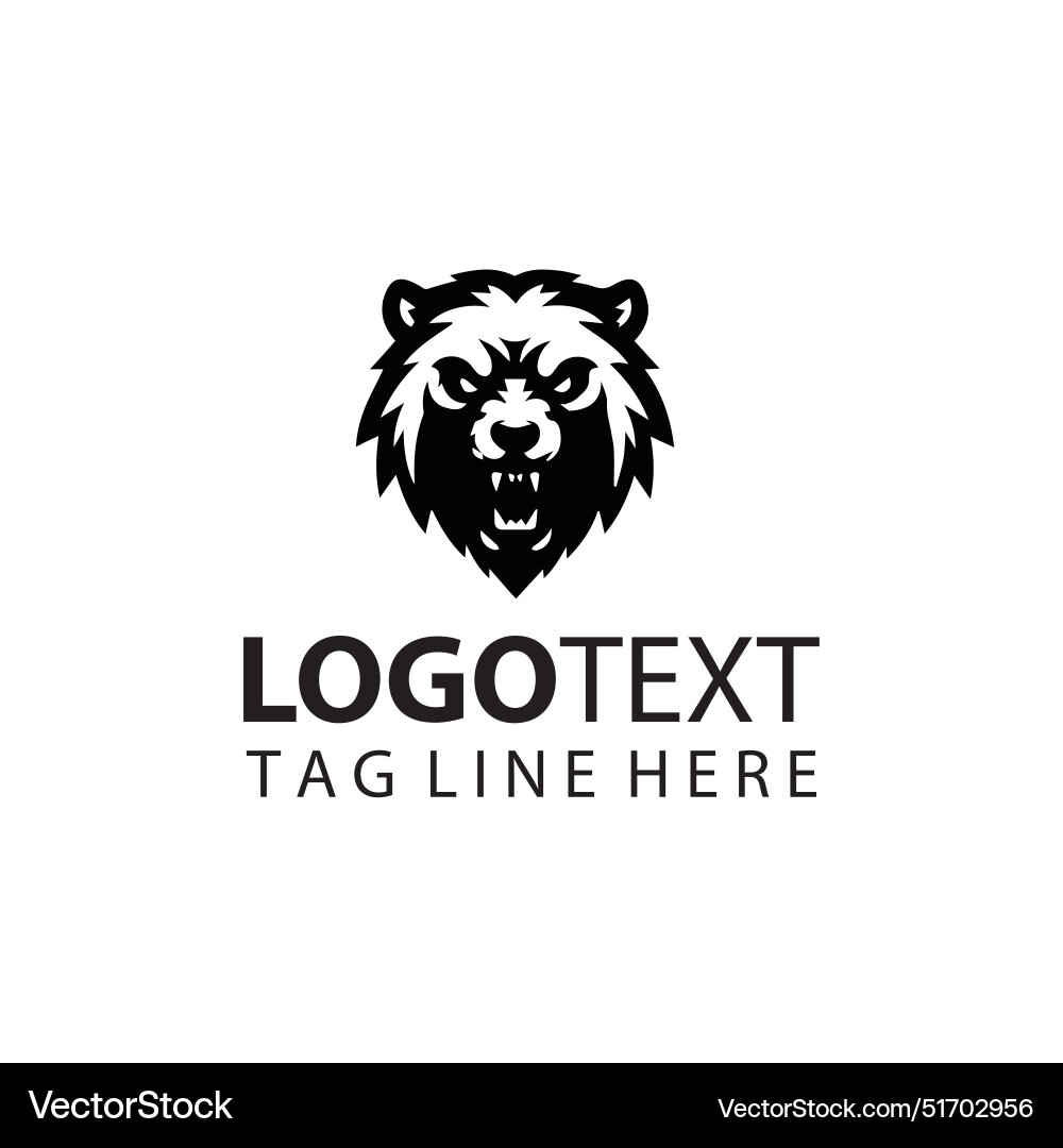 Bear logo Royalty Free Vector Image - VectorStock