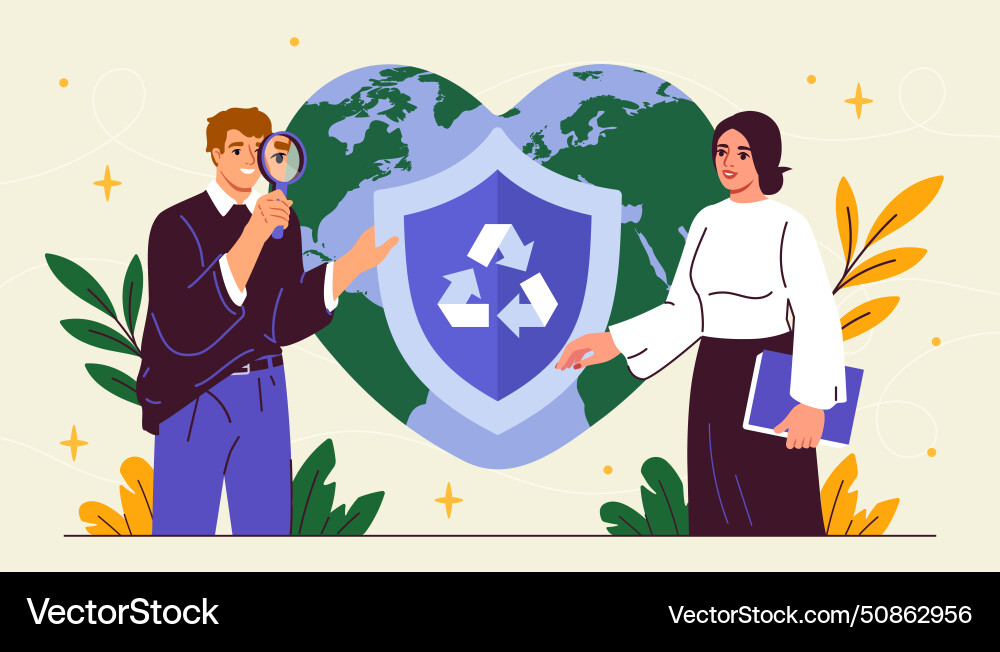 Cleaner planet concept Royalty Free Vector Image