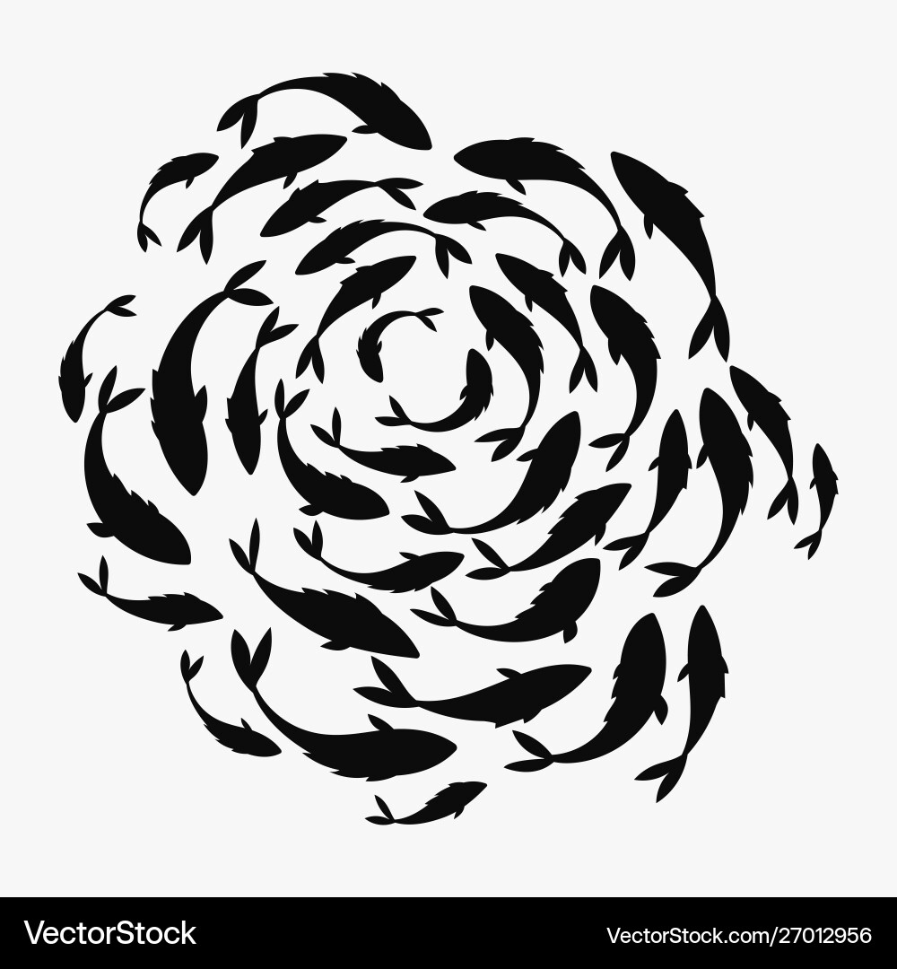 School of Fish Circle Vector Images (over 380)