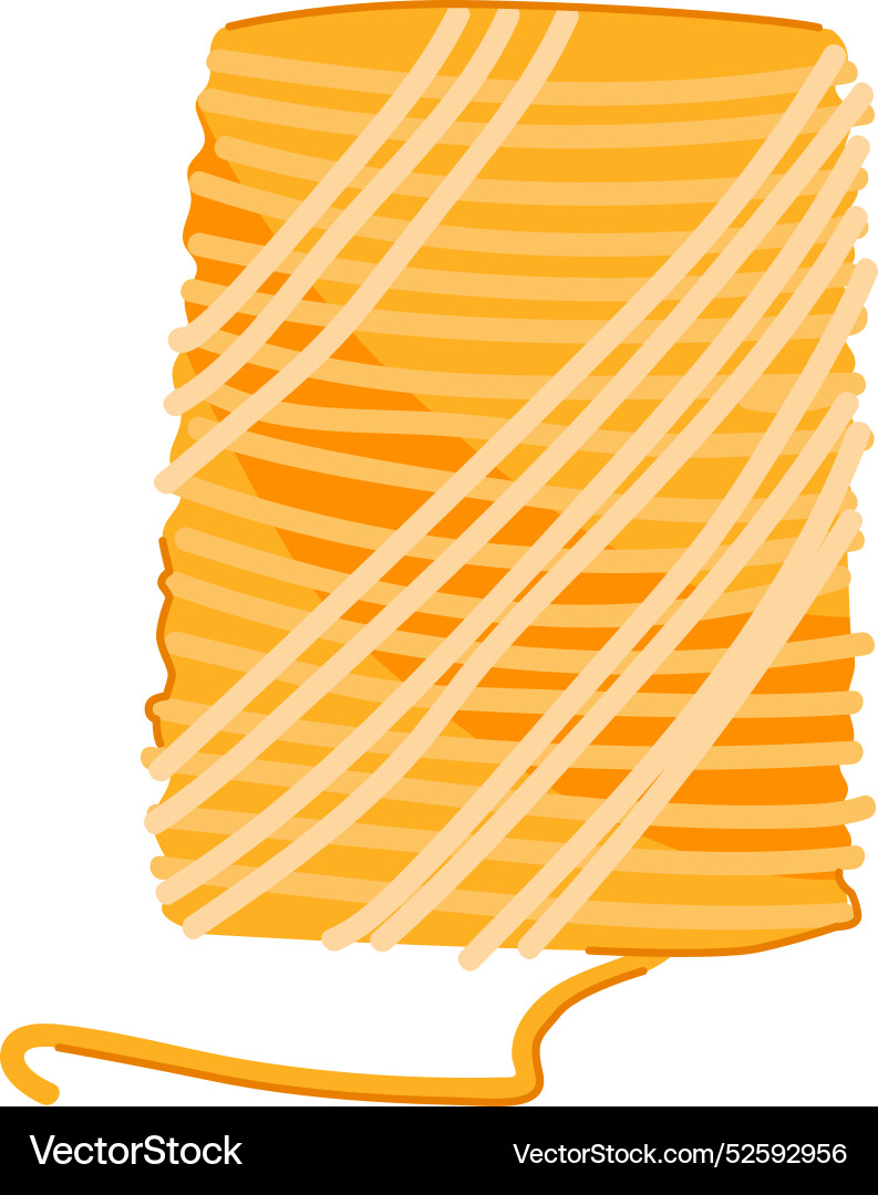 Roll ball yarn cartoon Royalty Free Vector Image