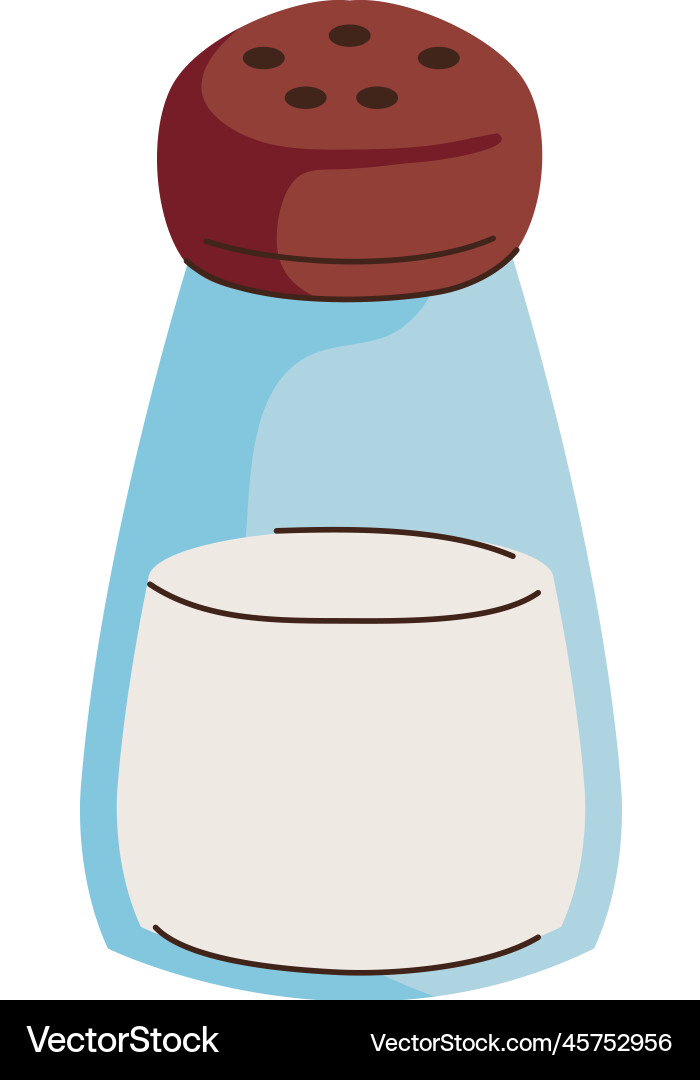 Salt shaker kitchen utensil Royalty Free Vector Image