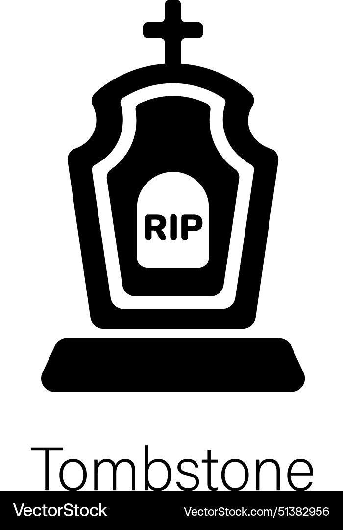 Tombstone Royalty Free Vector Image - VectorStock