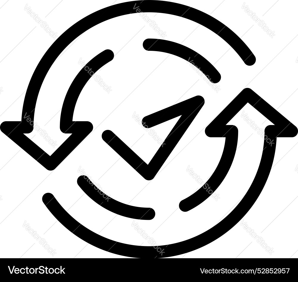 Circular economy showing recycling with check mark