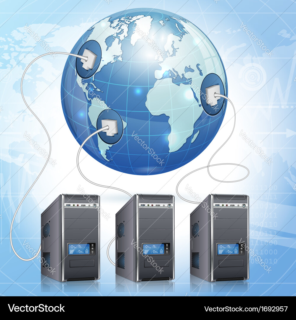 Global Network Connection Royalty Free Vector Image