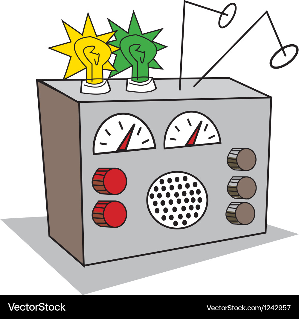Shortwave radio Royalty Free Vector Image - VectorStock