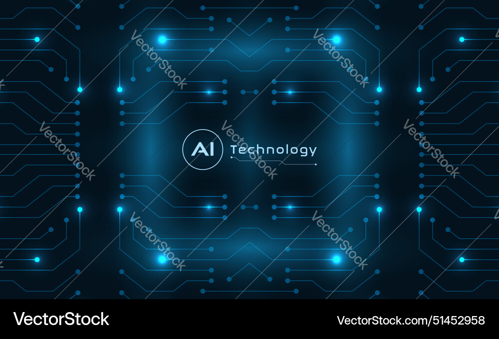 Abstract circuit board futuristic technology Vector Image