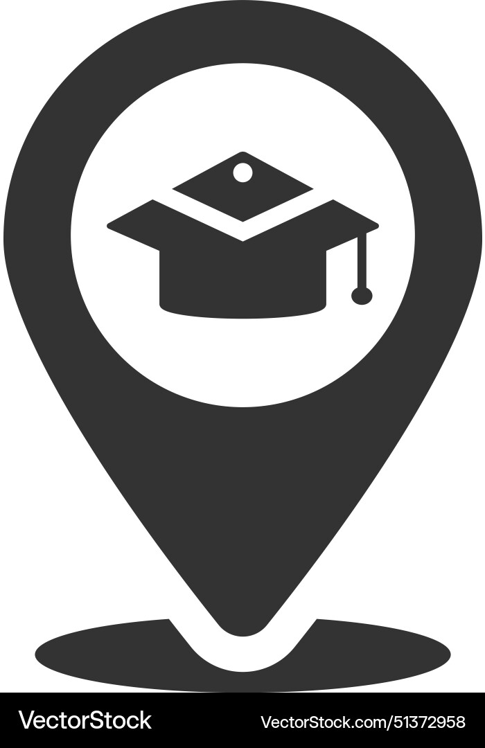 Education location icon Royalty Free Vector Image