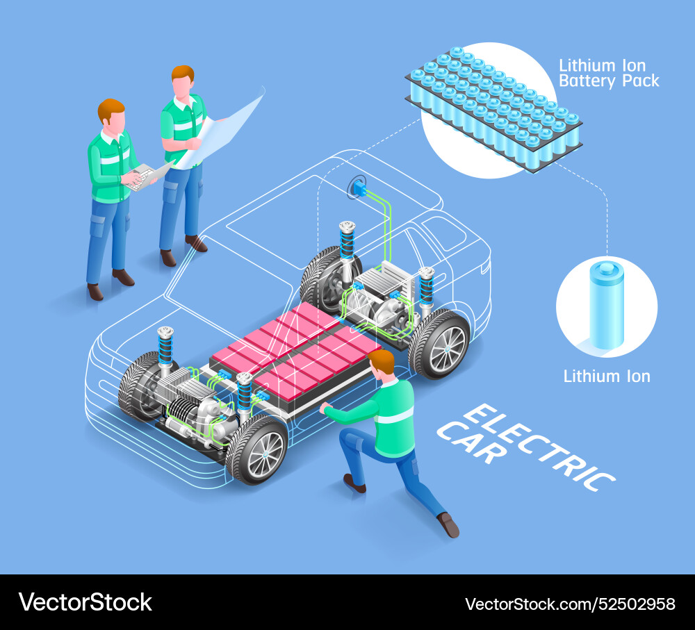 Electric car Royalty Free Vector Image - VectorStock