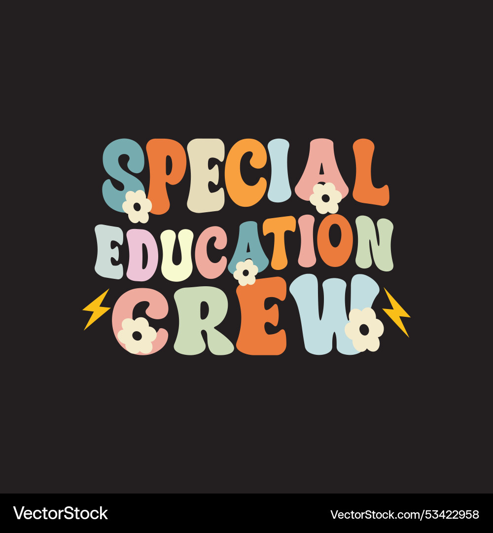 Special education crew Royalty Free Vector Image