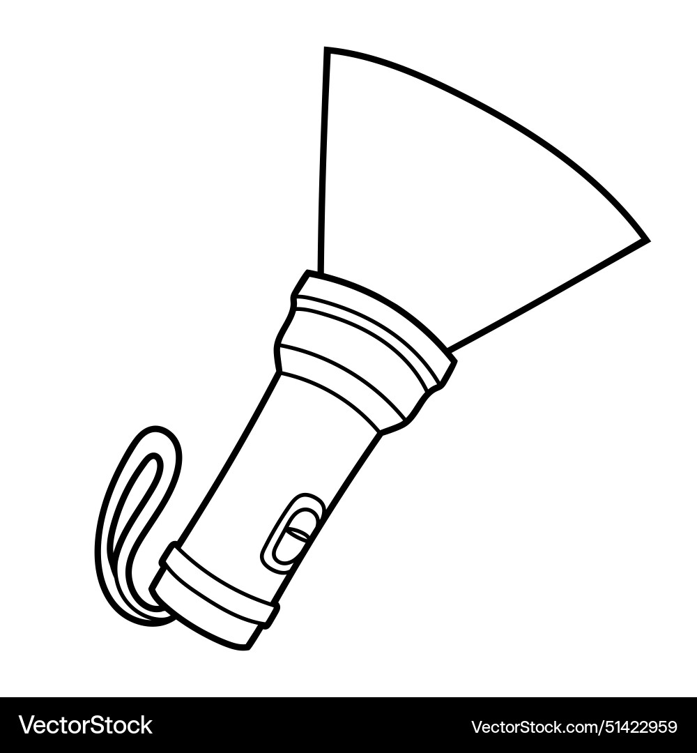 Coloring book for kids flashlight Royalty Free Vector Image Coloring book for kids flashlight Royalty Free Vector Image
