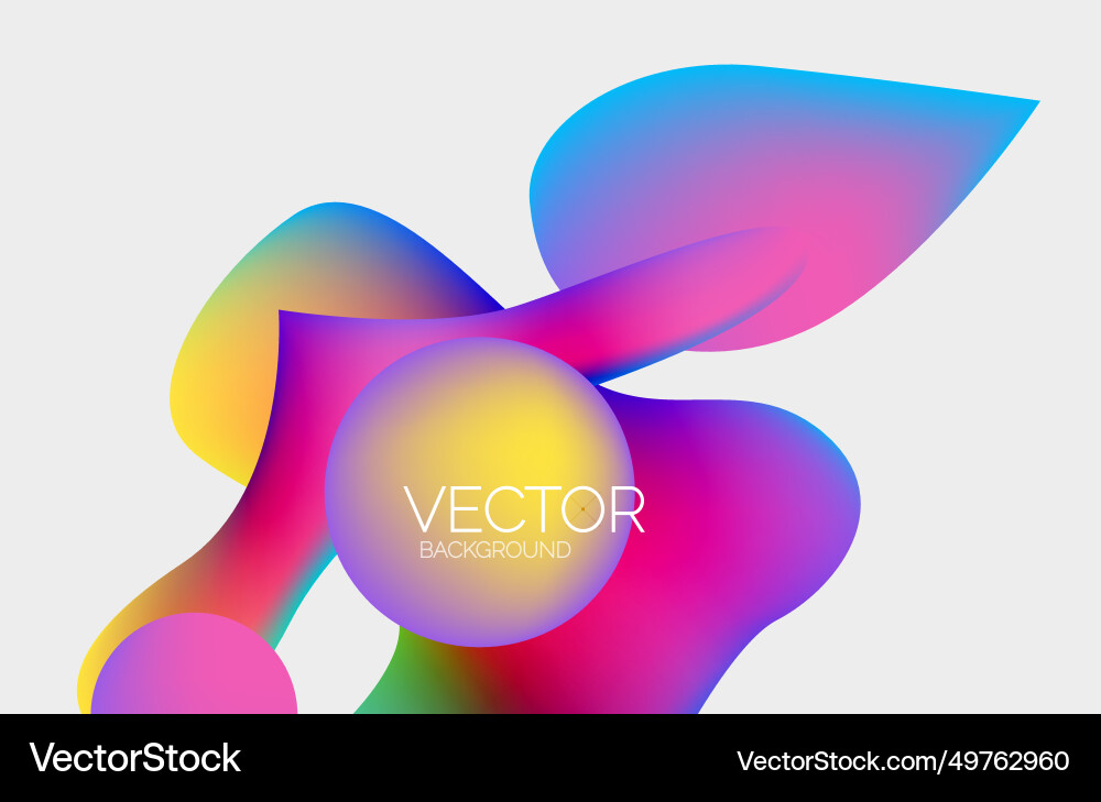 Abstract liquid bubble background Royalty Free Vector Image