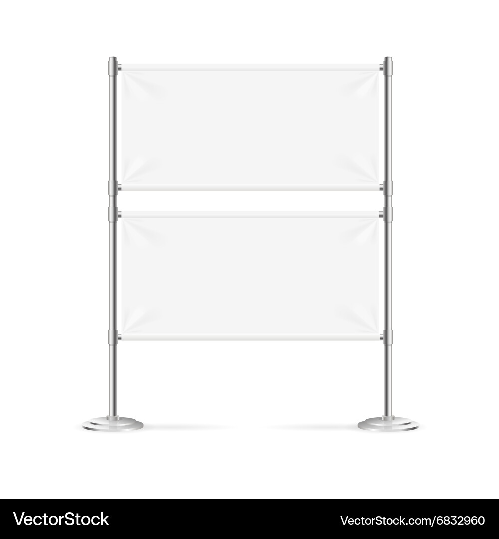 Blank banner flag horizontal Royalty Free Vector Image