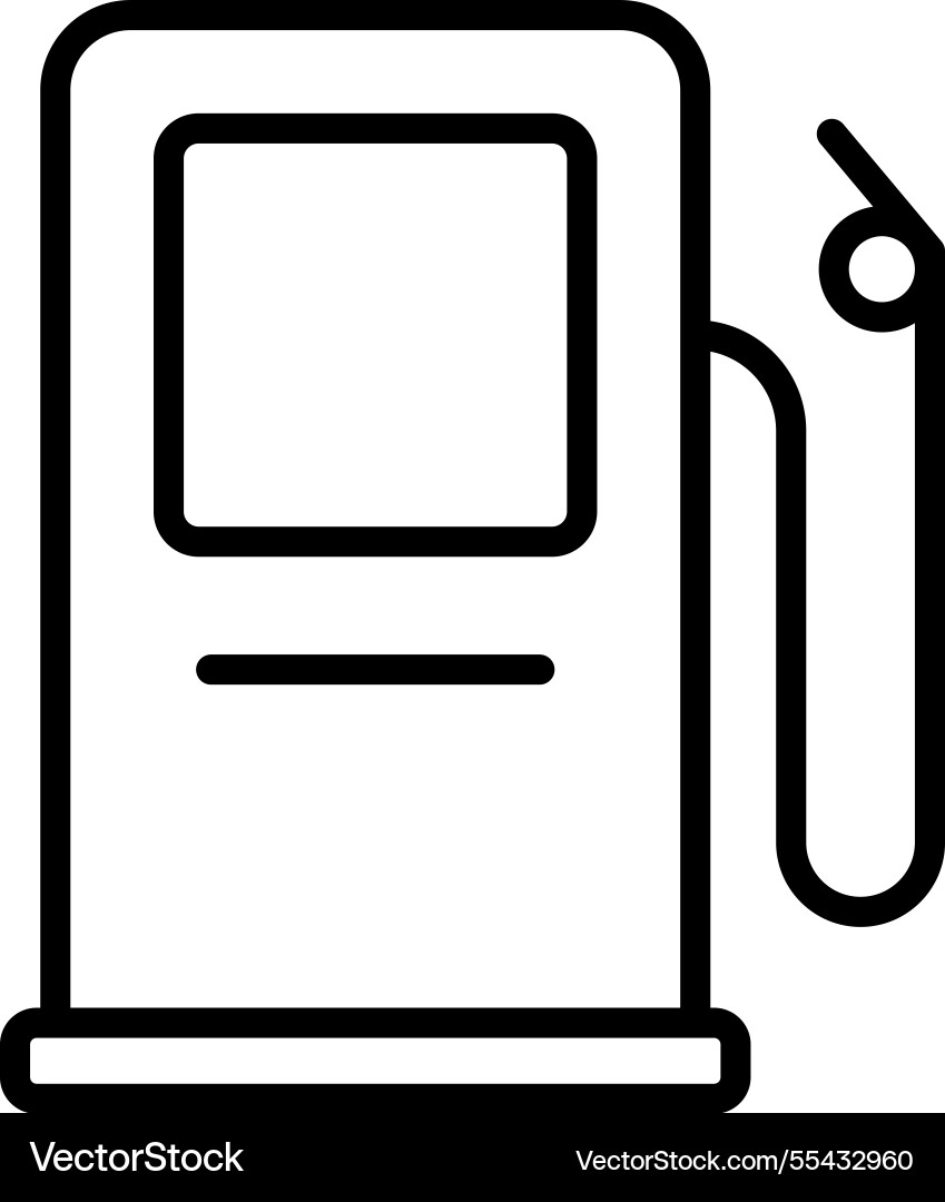 Gasoline station icon Royalty Free Vector Image