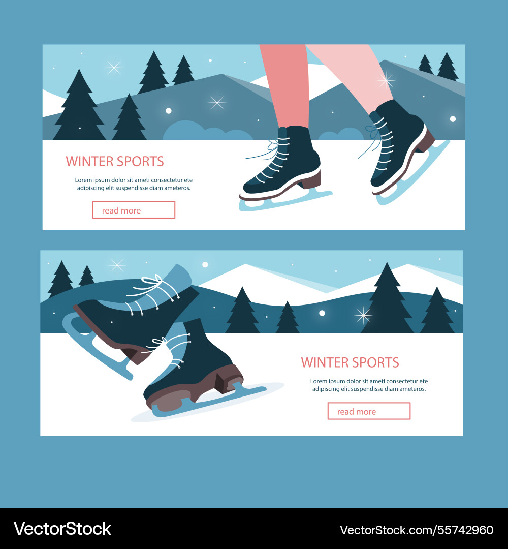 Hand drawn ski and snow badges set Royalty Free Vector Image