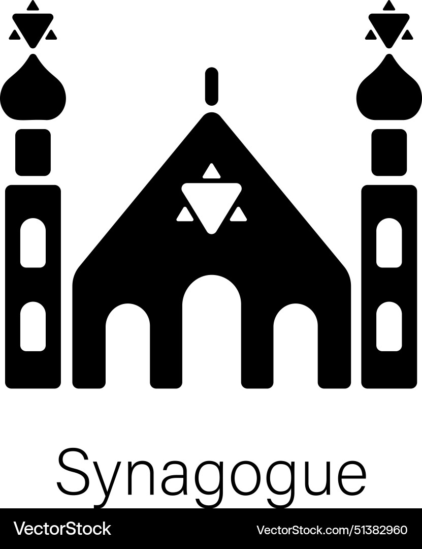 Synagogue Royalty Free Vector Image - VectorStock