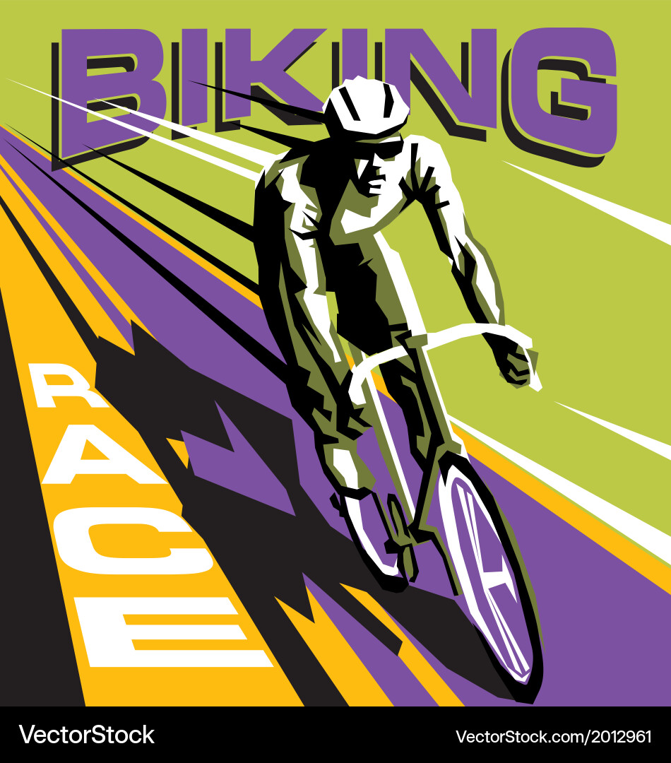 Biking Royalty Free Vector Image - VectorStock