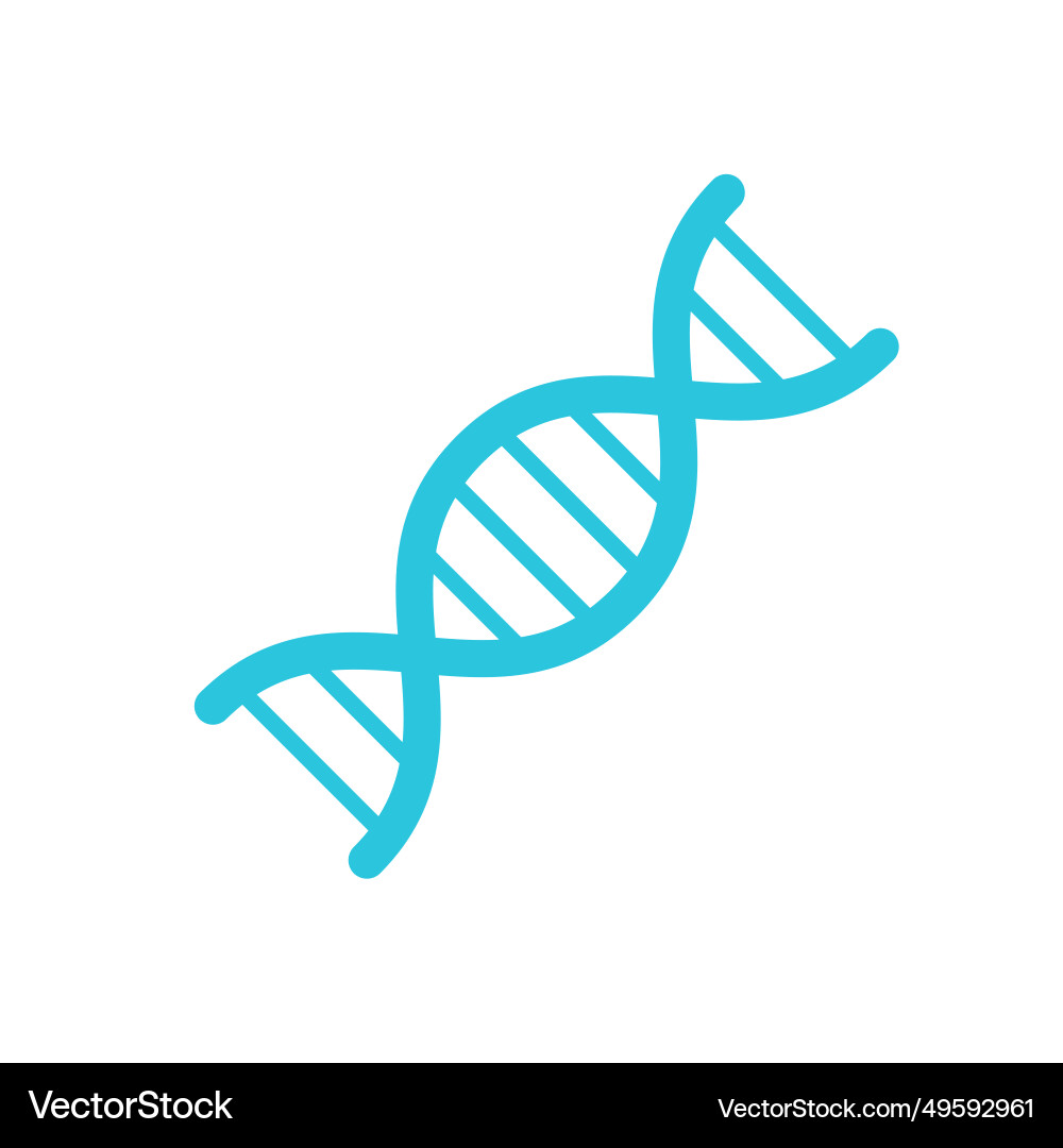 Dna icon from blue set Royalty Free Vector Image