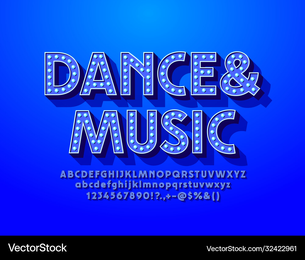 Dynamic Dance Music Poster Royalty Free Vector Image