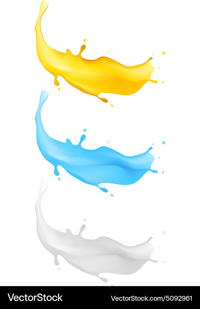 Multi-colored liquid Royalty Free Vector Image
