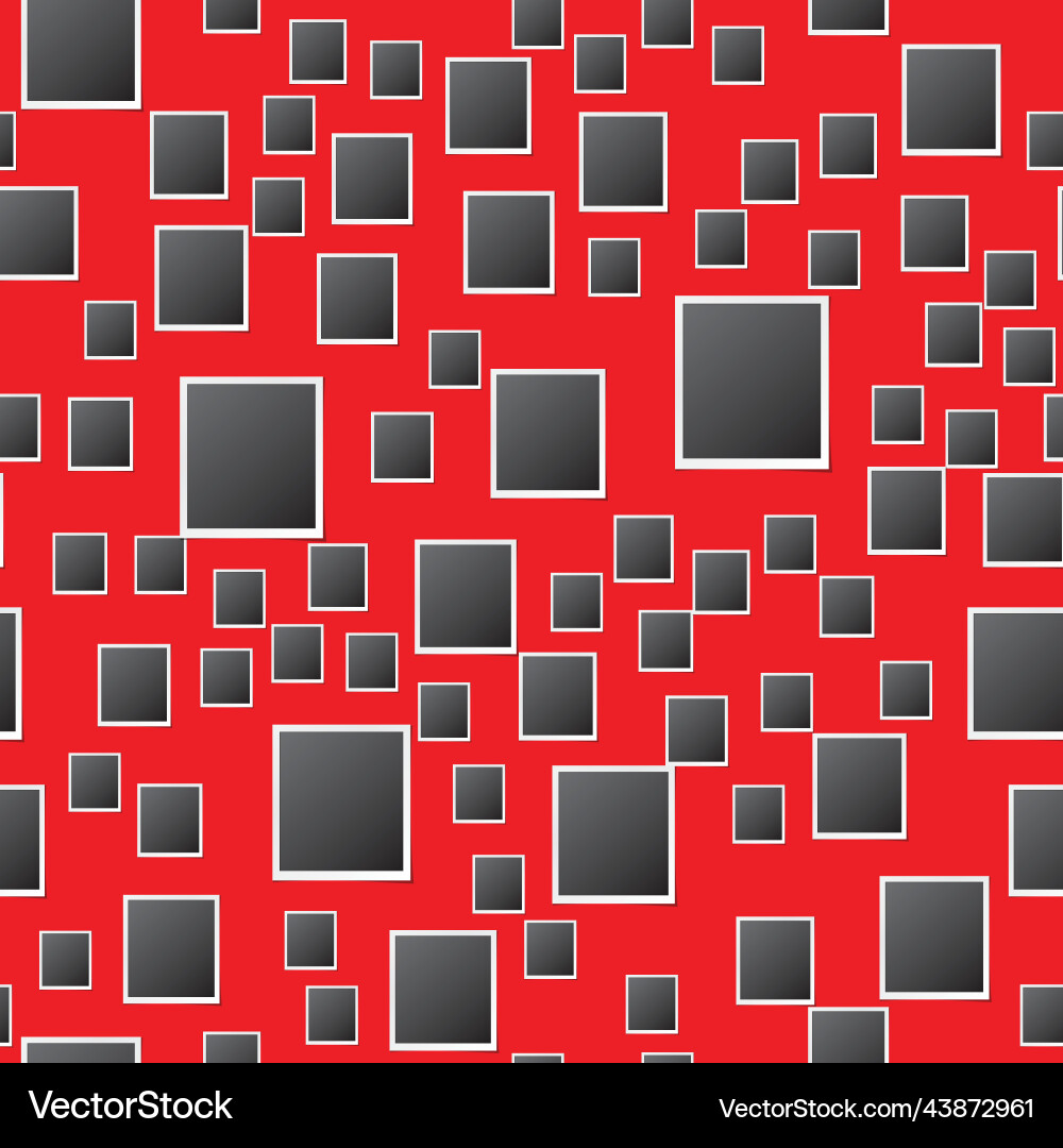 Retro photo frames seamless pattern Royalty Free Vector