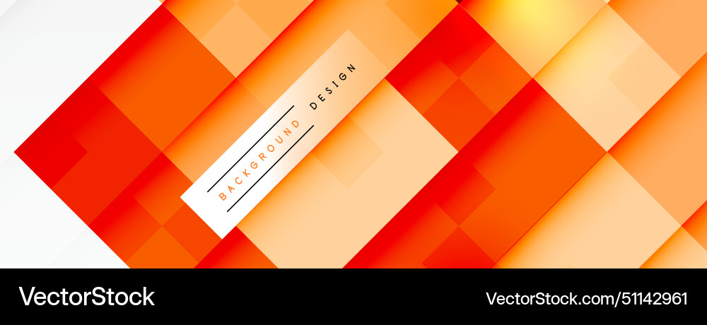 Vibrant orange and yellow geometric design with a Vector Image