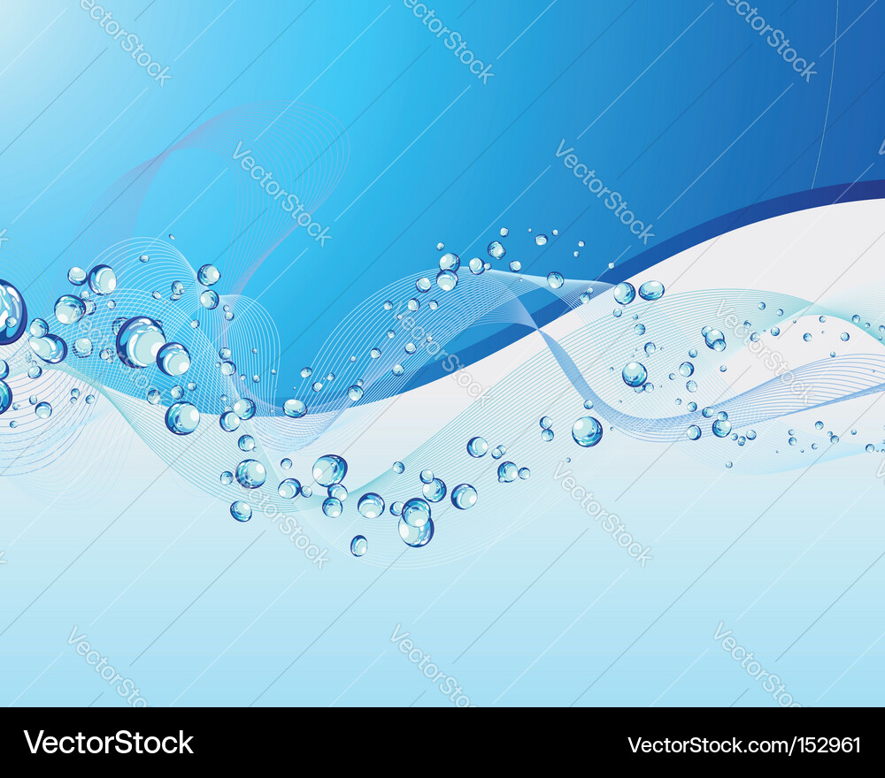 Water background Royalty Free Vector Image - VectorStock