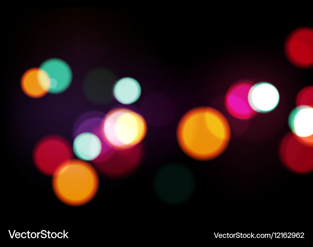 Abstract Night Lights Background Royalty Free Vector Image