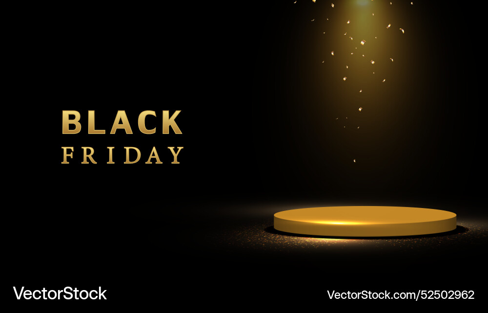 Empty circle platform for product display Vector Image