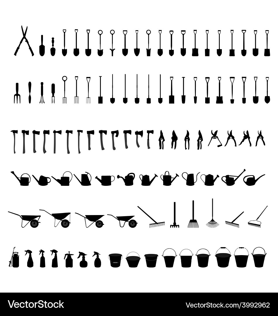 Garden tools Royalty Free Vector Image - VectorStock