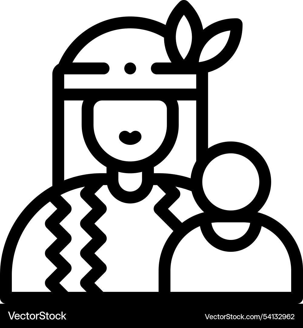 Indium icon thin linear style design isolated Vector Image