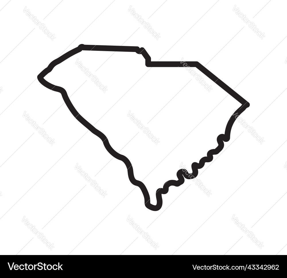 North Carolina Shape North Carolina State Outline Stencil