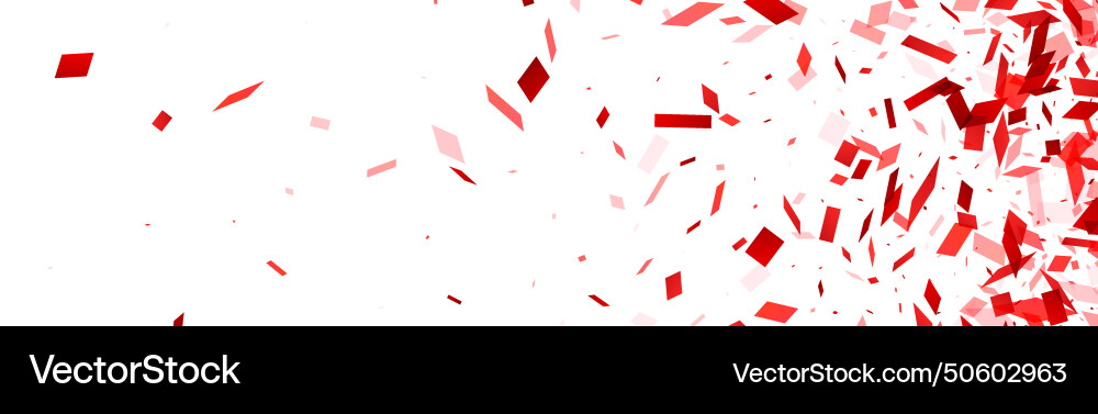 Airy red confetti sprinkle Royalty Free Vector Image