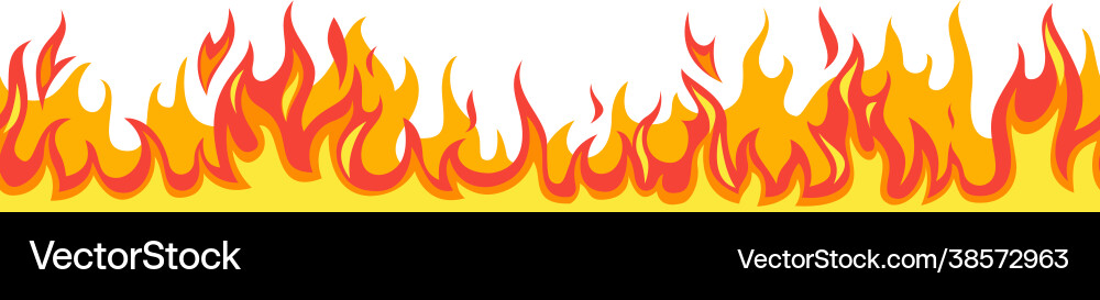 Flaming Fire Pattern Royalty Free Vector Image