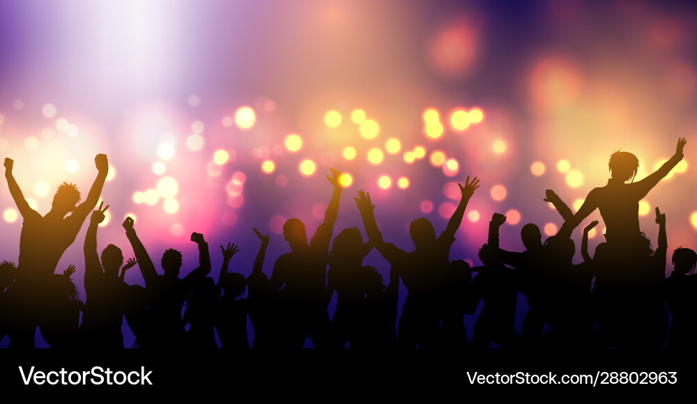 Party crowd banner design Royalty Free Vector Image