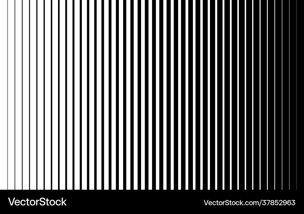Vertical speed line halftone pattern thick to thin