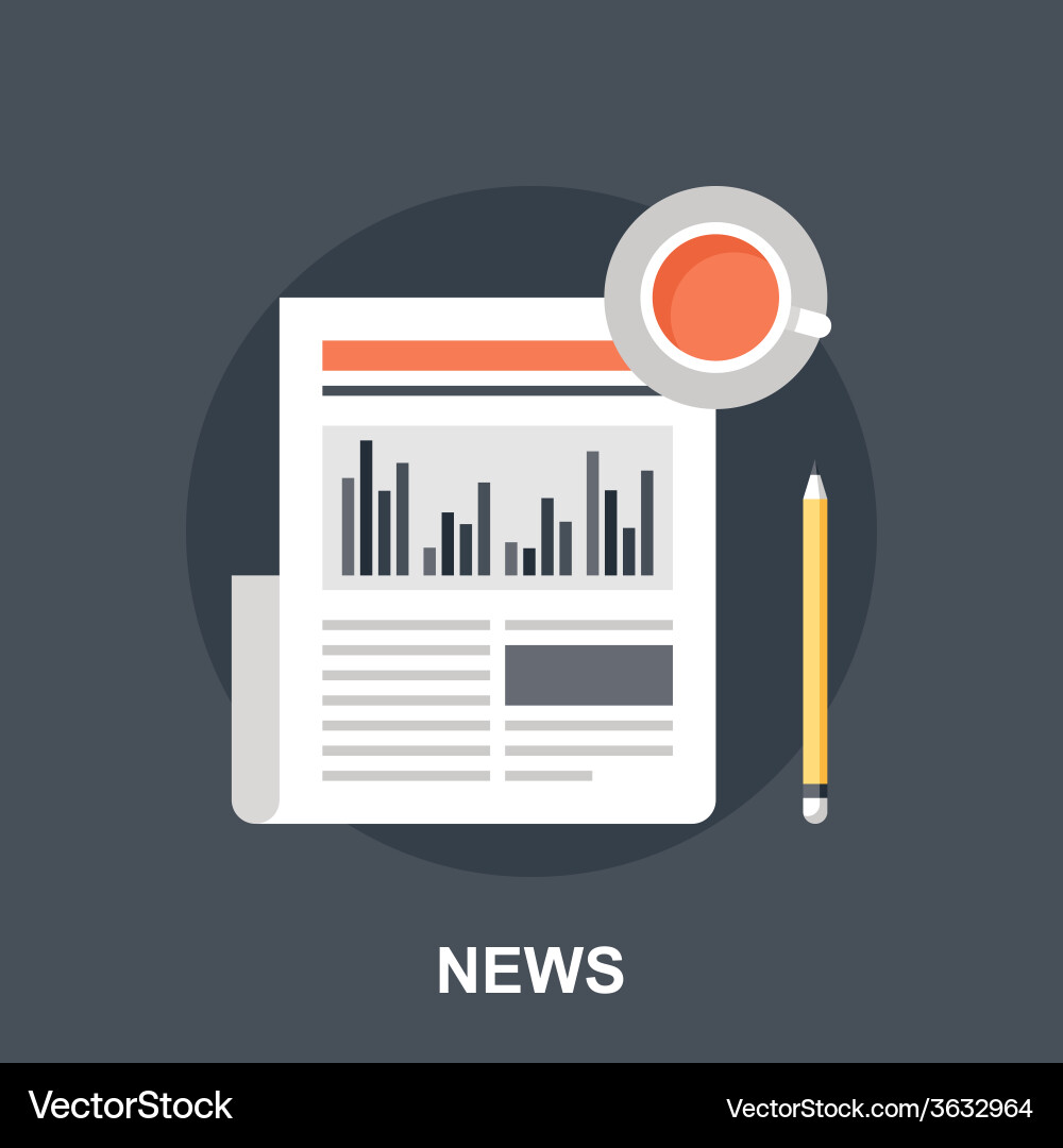 Business news Royalty Free Vector Image - VectorStock