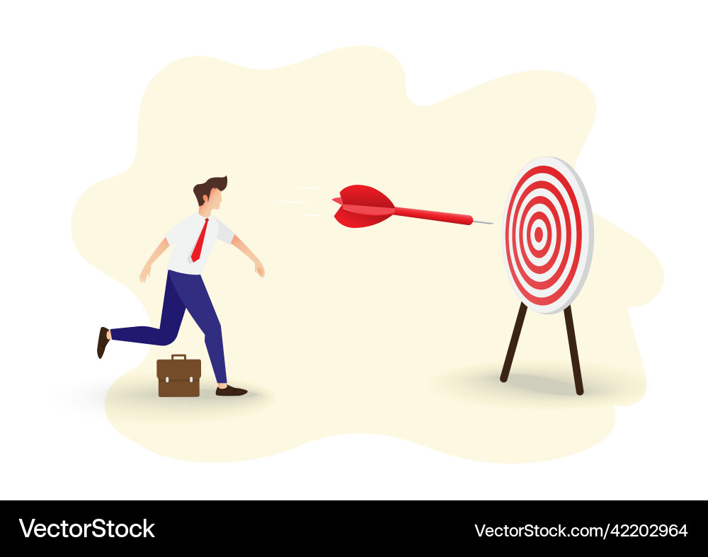 Business objective and strategy concept Royalty Free Vector