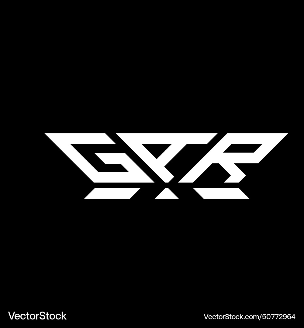 Gar letter logo design gar simple and modern logo Vector Image